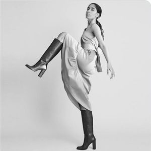 Beyond Skin | Shoes | Beyond Skin Medusa Knee High Heel Vegan Boots In ...